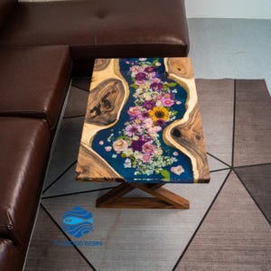 Premium Epoxy Flower Table, Timeless Beauty, Exquisite Design ...