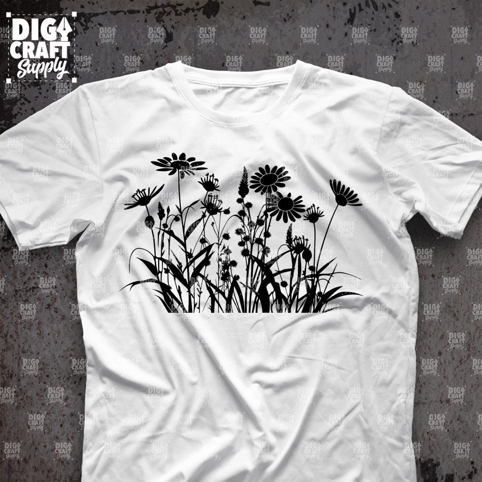 Wildflower Svg Flower Set Clipart Florist Mom Shirt Png - Etsy