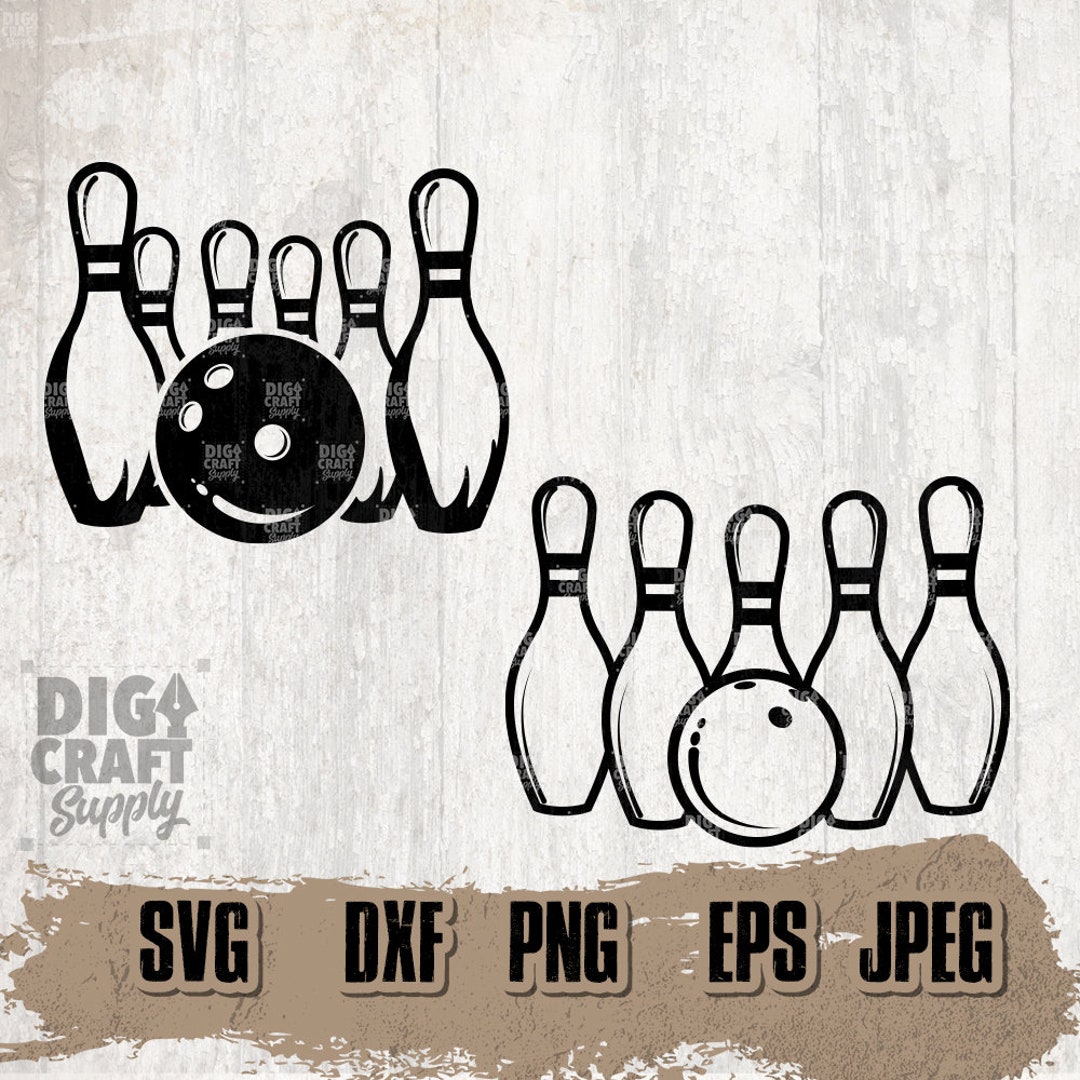 Bowling Svg 5, Bowling Png, Bowling Clipart, Bowling Cutfile, Bowling ...