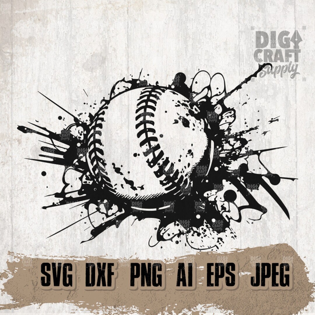 Baseball Splatters Svg, Baseman Dad Gift Idea Dxf, Balllife Shirt Png ...