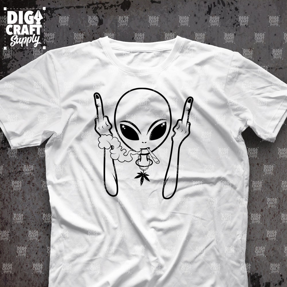 Alien Svg Alien Middle Finger Svg Alien Cutfile Alien - Etsy Australia