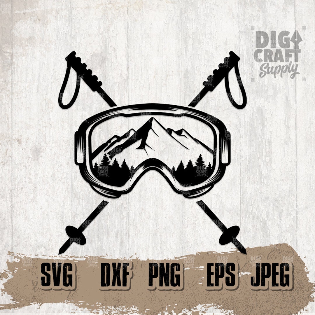 Ski Mask Mountain Scene Svg, Ski Mask Svg, Mountaineer Svg, Traveler ...