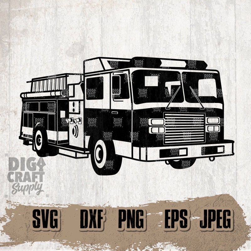 Fire Truck Svg - Etsy
