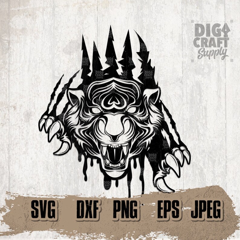 Beast Tiger Svg Tiger Claw Svg Tiger Scratch Svg Tiger Svg - Etsy