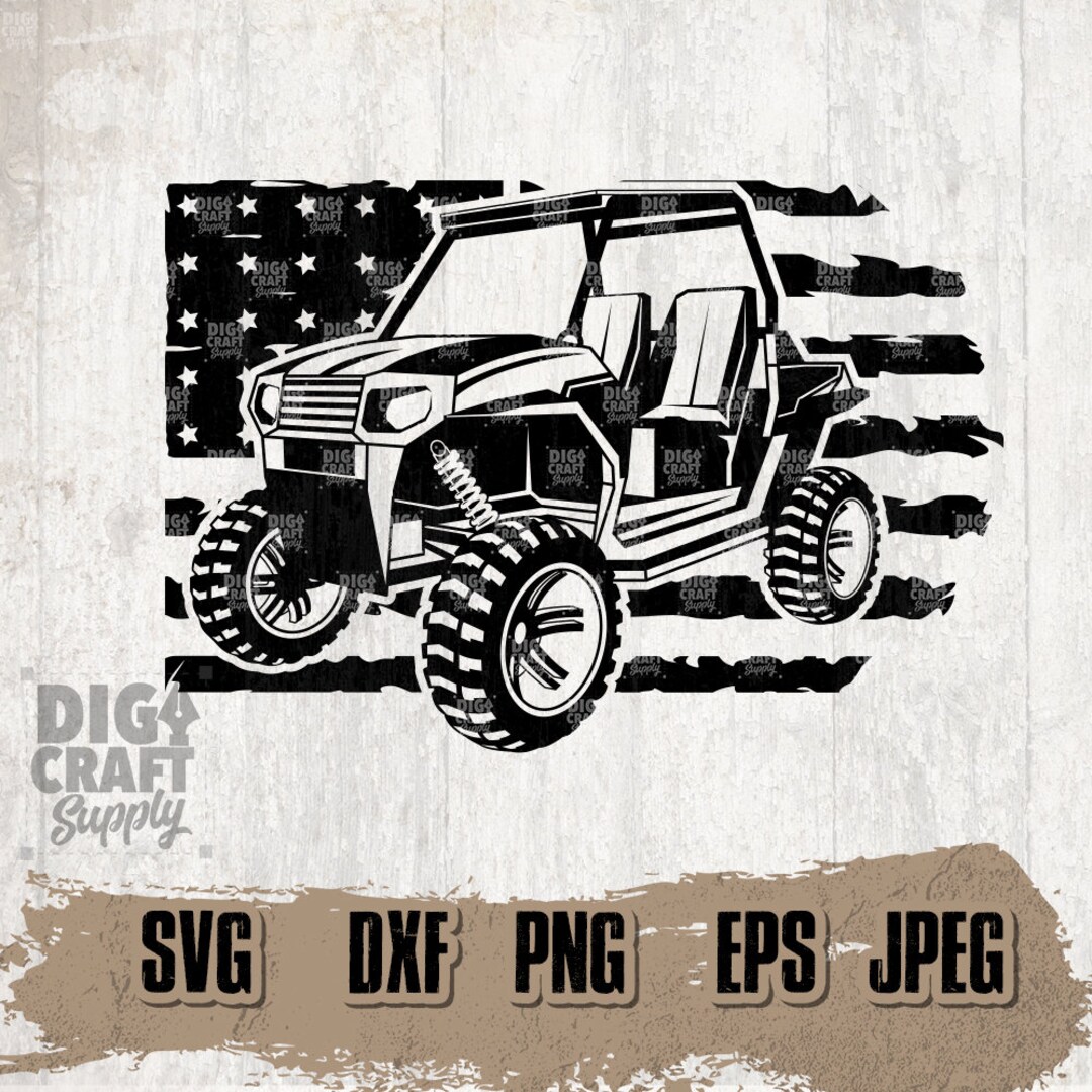 US Rzr Atv Svg 2, Atv Svg, Rzr Svg, Atv Clipart, Atv Cutting File, Atv ...