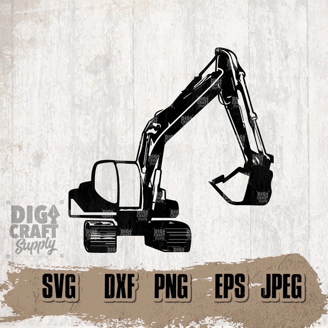 Excavator 3 Digital Downloads Excavator Svg Construction - Etsy