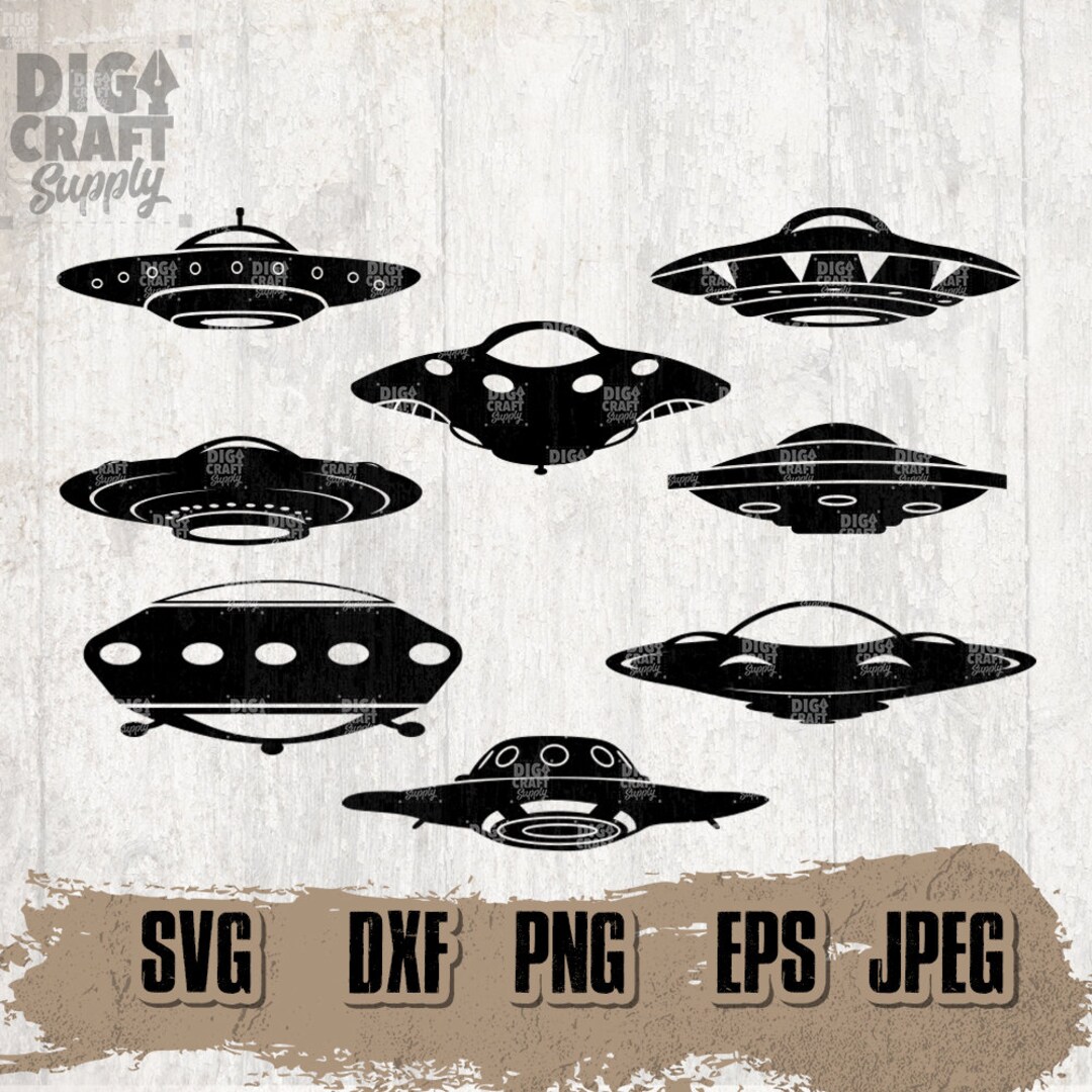 8 Ufo Designs Svg, Ufo Svg, Ufo Clipart, Ufo Cutfile, Ufo Cutting File ...