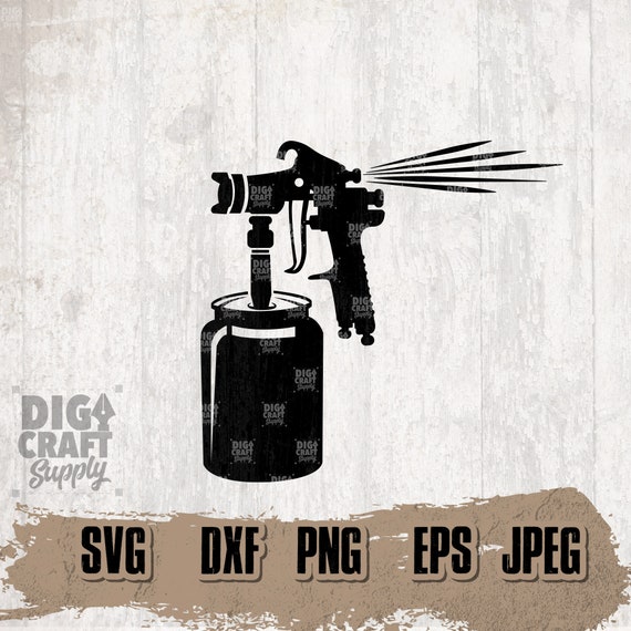 Spray Gun 2 Digital Downloads Painting Svg Spray Svg Spray - Etsy