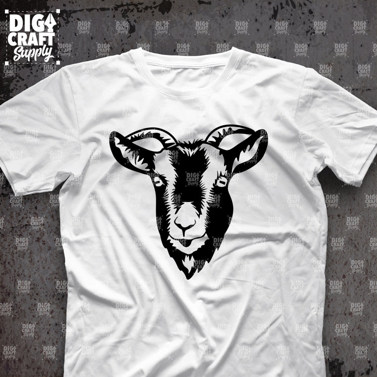 Goat Head Svg Floral Goat Svg Goat Clipart Goat Cutting - Etsy