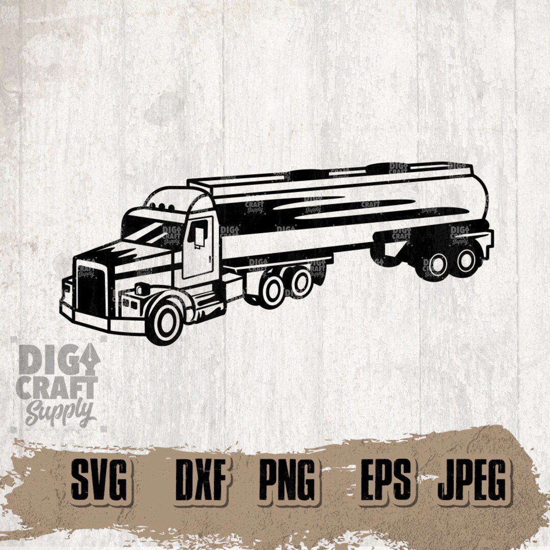 Oil Truck Digital Downloads, Oil Truck Svg, Oil Truck Png, Truck Svg ...