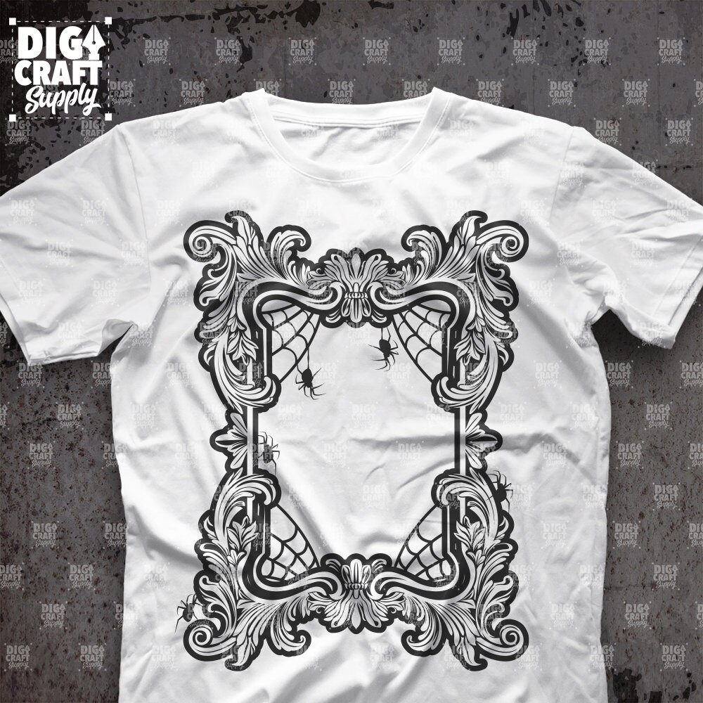 Spooky Frame Svg Vintage Mirror Svg Creepy Mirror Svg | Etsy