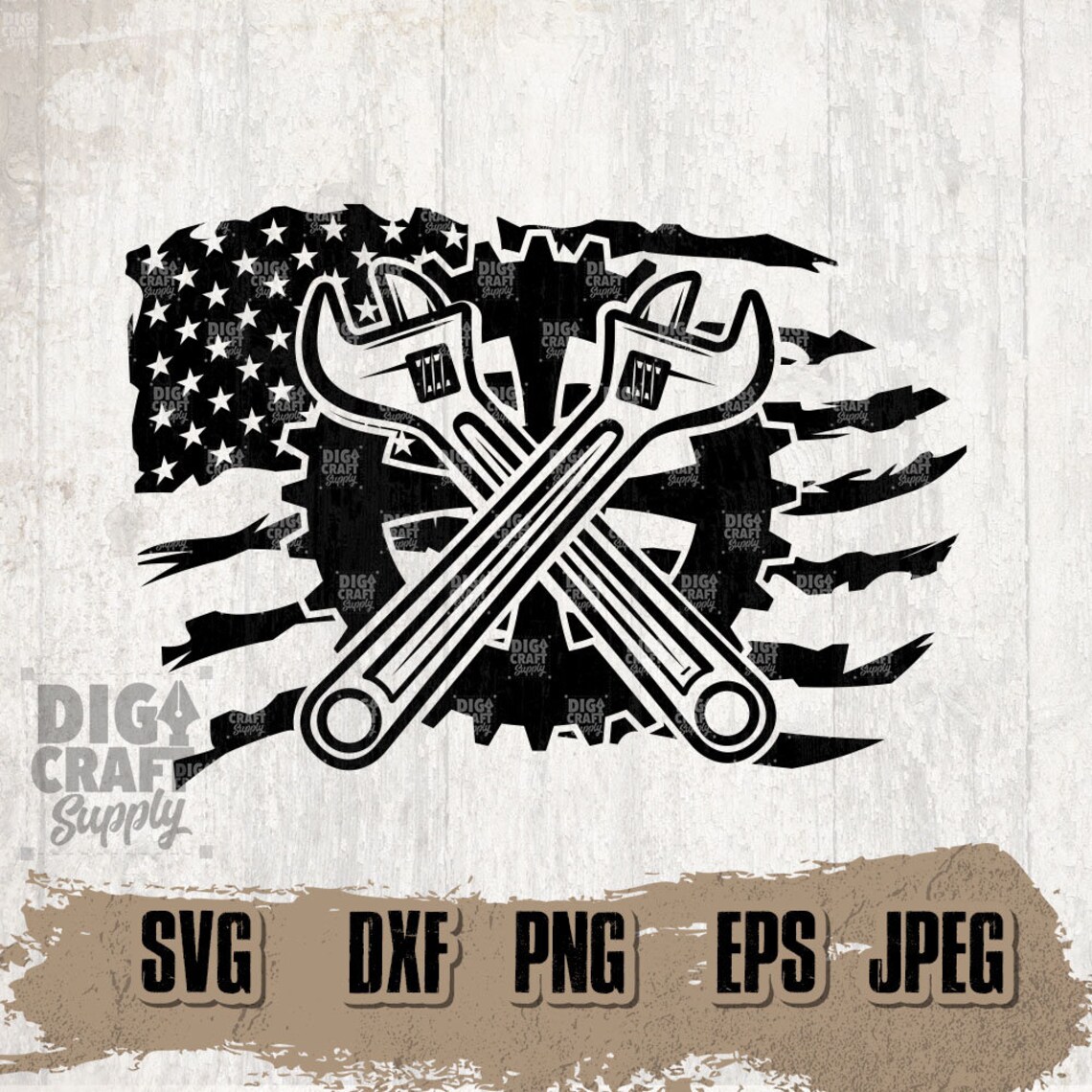 US Mechanic Wrenches Digital Files US Mechanic Svg US Repair - Etsy