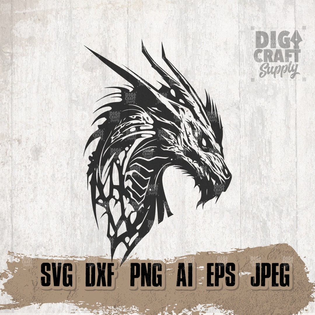 Dragon Svg, Fierce Creature, Mysterious Animal Clipart, Myth Flying ...