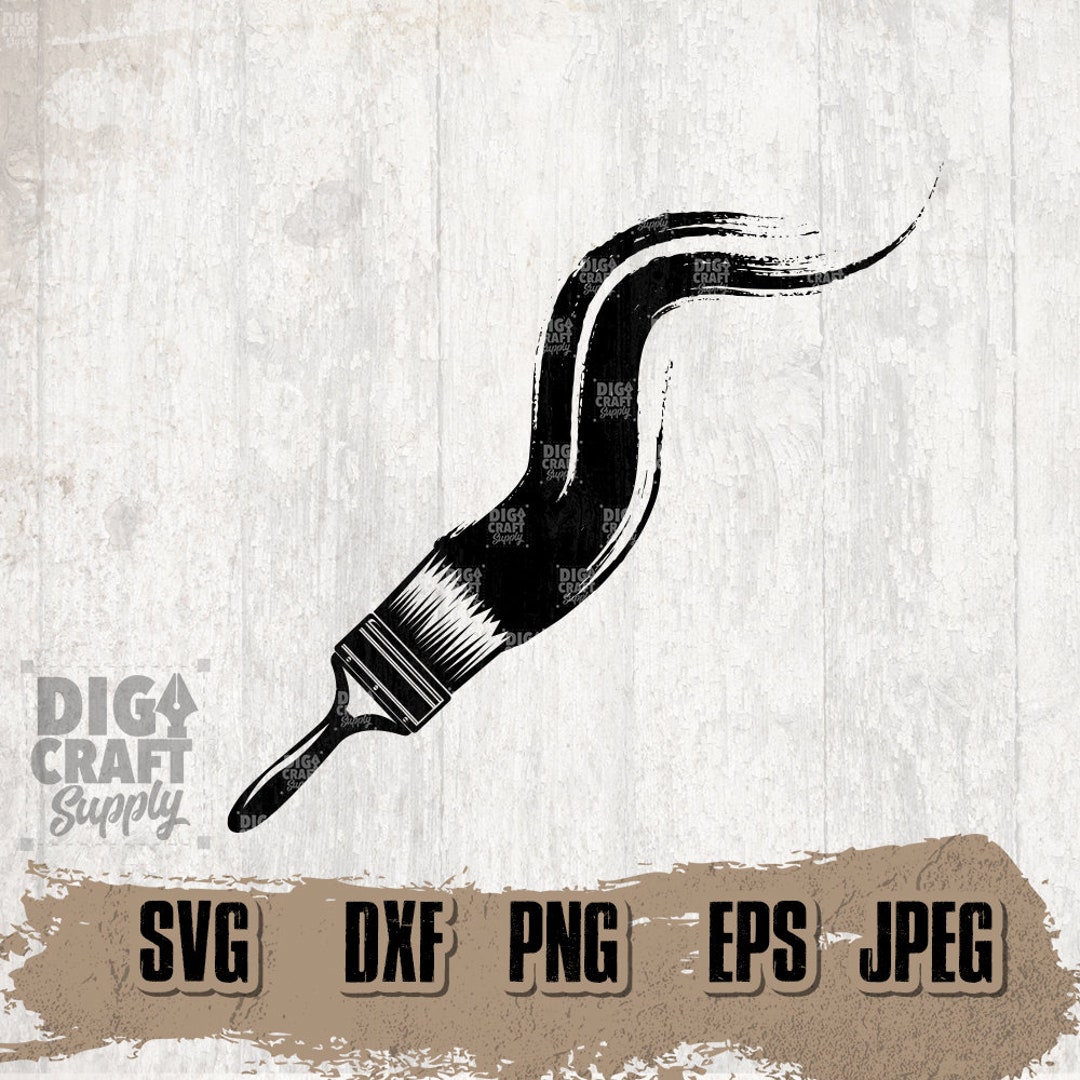 Paint Brush Svg 2, Paint Monogram, Wall Paint Svg, Wall Painting Svg ...