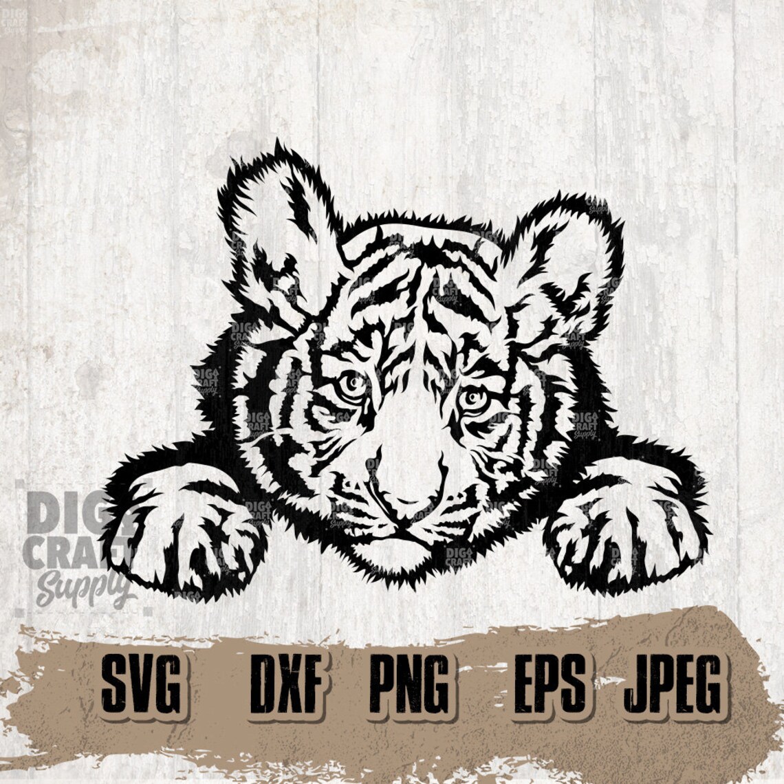 Cute Tiger - Digital Downloads, Cute Tiger Svg, Tiger Png, Tiger ...