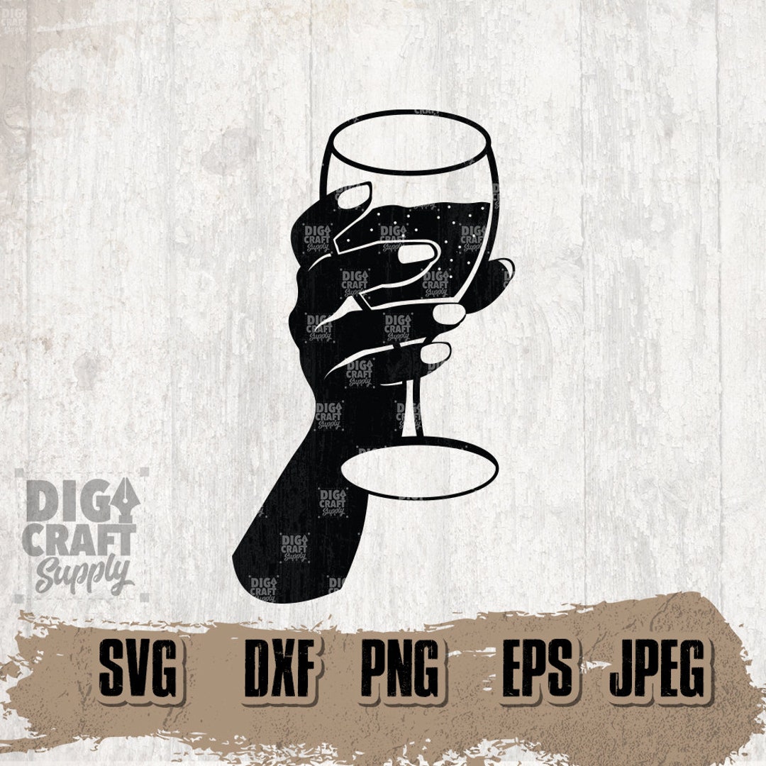 Hand Toast Wine Svg, Hand Toast Svg, Wine Toast Svg, Cheers Svg, Wine ...