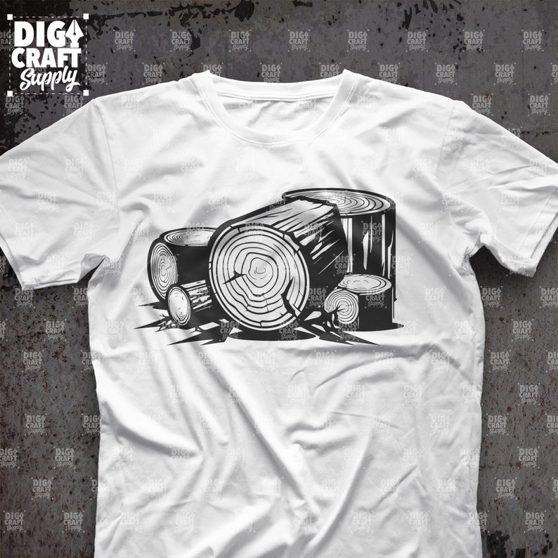 Wooden Logs Svg Wood Clipart Woodman Cutfile Lumberjack Dad - Etsy