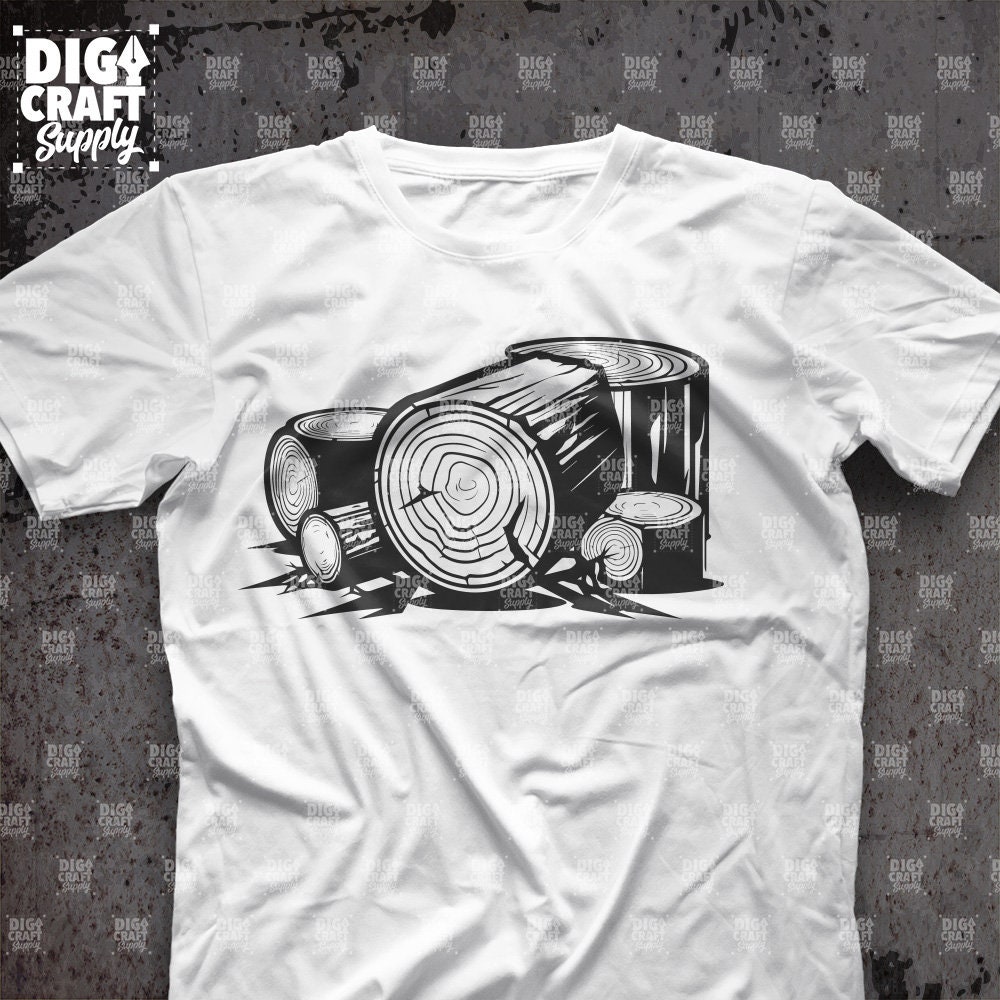 Wooden Logs Svg Wood Clipart Woodman Cutfile Lumberjack Dad - Etsy ...