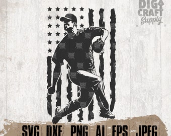 Baseball Player Svg, Pitcher Dad Clipart, Baseball Team Cutfile ...