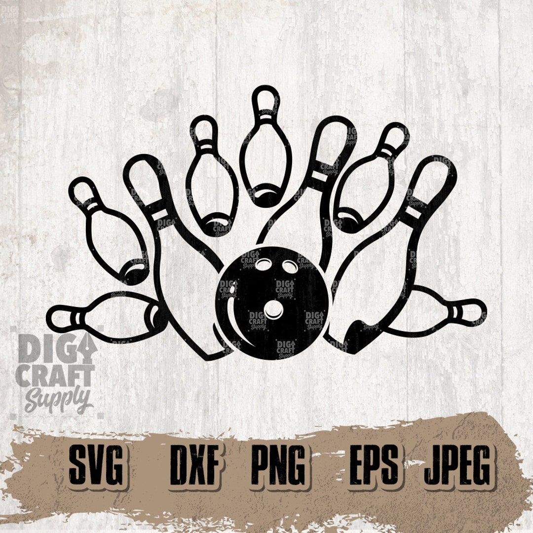 Bowling Svg 3, Bowling Png, Bowling Clipart, Bowling Cutfile, Bowling ...