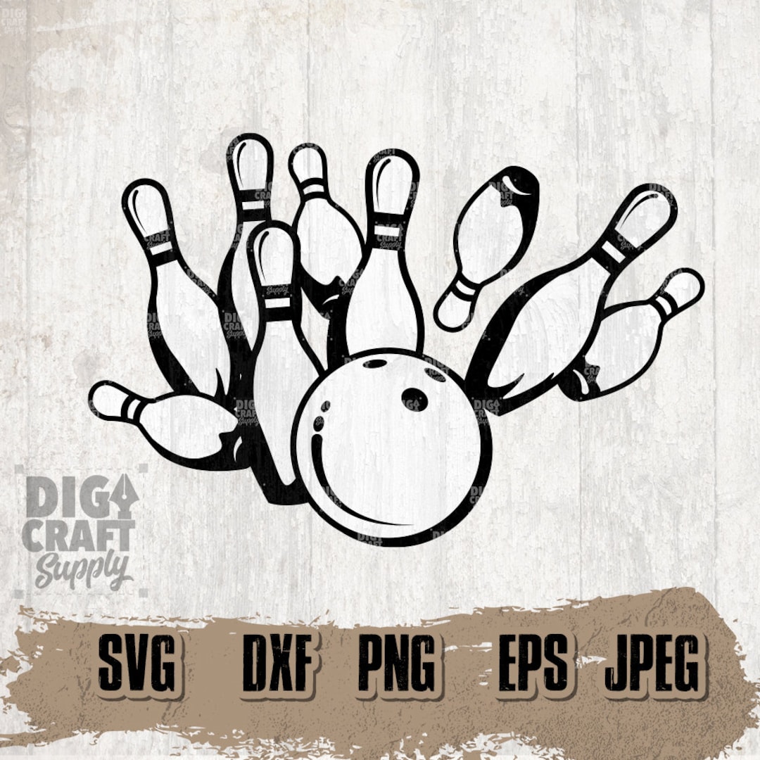 Bowling Svg, Bowling Png, Bowling Clipart, Bowling Cutfile, Bowling ...