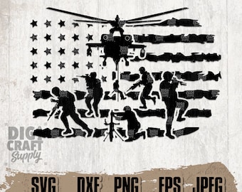 Soldier in Battlefield Svg, US Veteran Svg, Army Svg, Soldier Svg ...