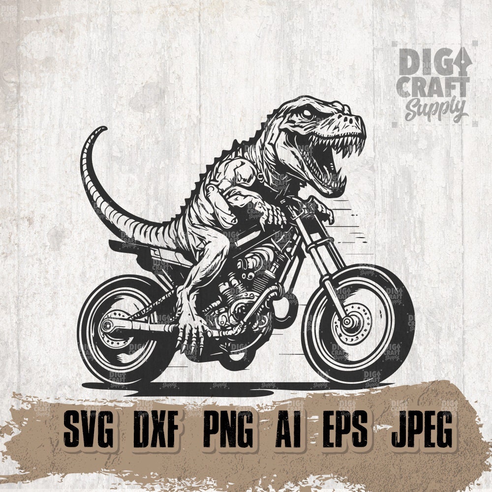 T Rex Motorcycle Black