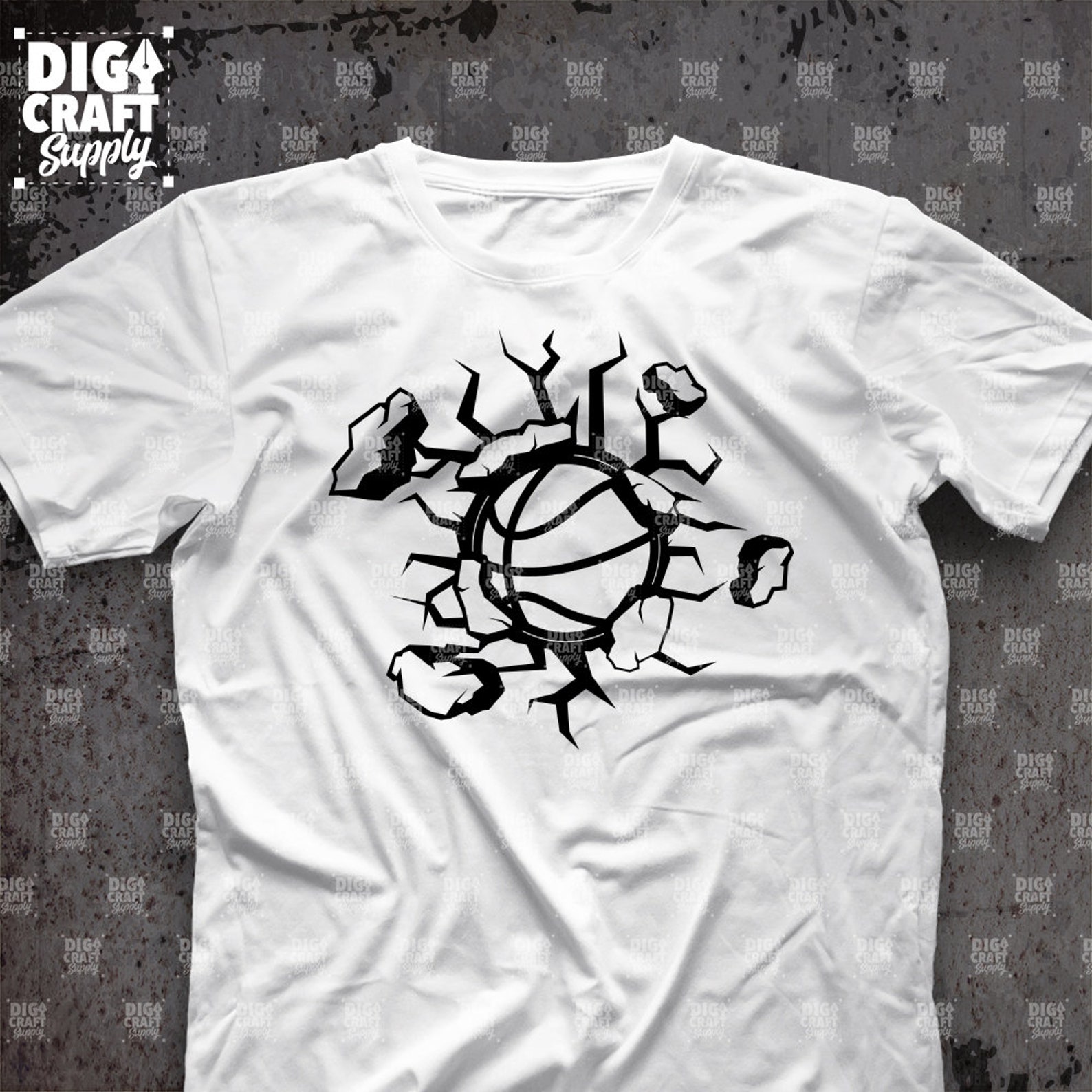 Smashing Wall Svg, Basketball Svg, Basketball Png, Basketball Cutfile ...