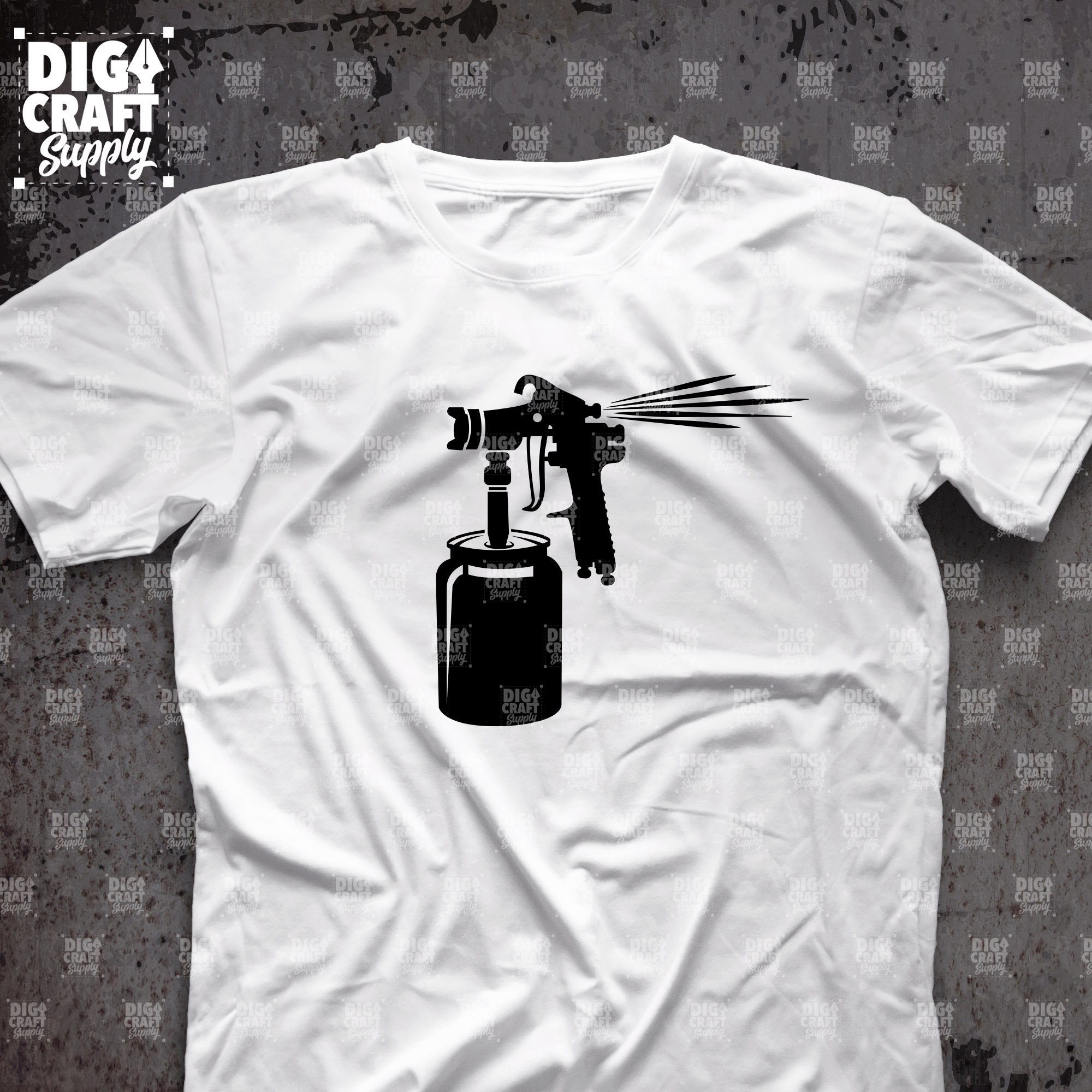 Spray Gun #2 Digital Downloads, Painting Svg, Spray Svg, Spray Painting ...