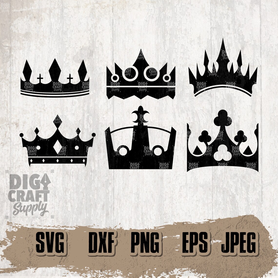 17 Crowns Bundle Svg Digital Downloads Bundle Svg Crown - Etsy
