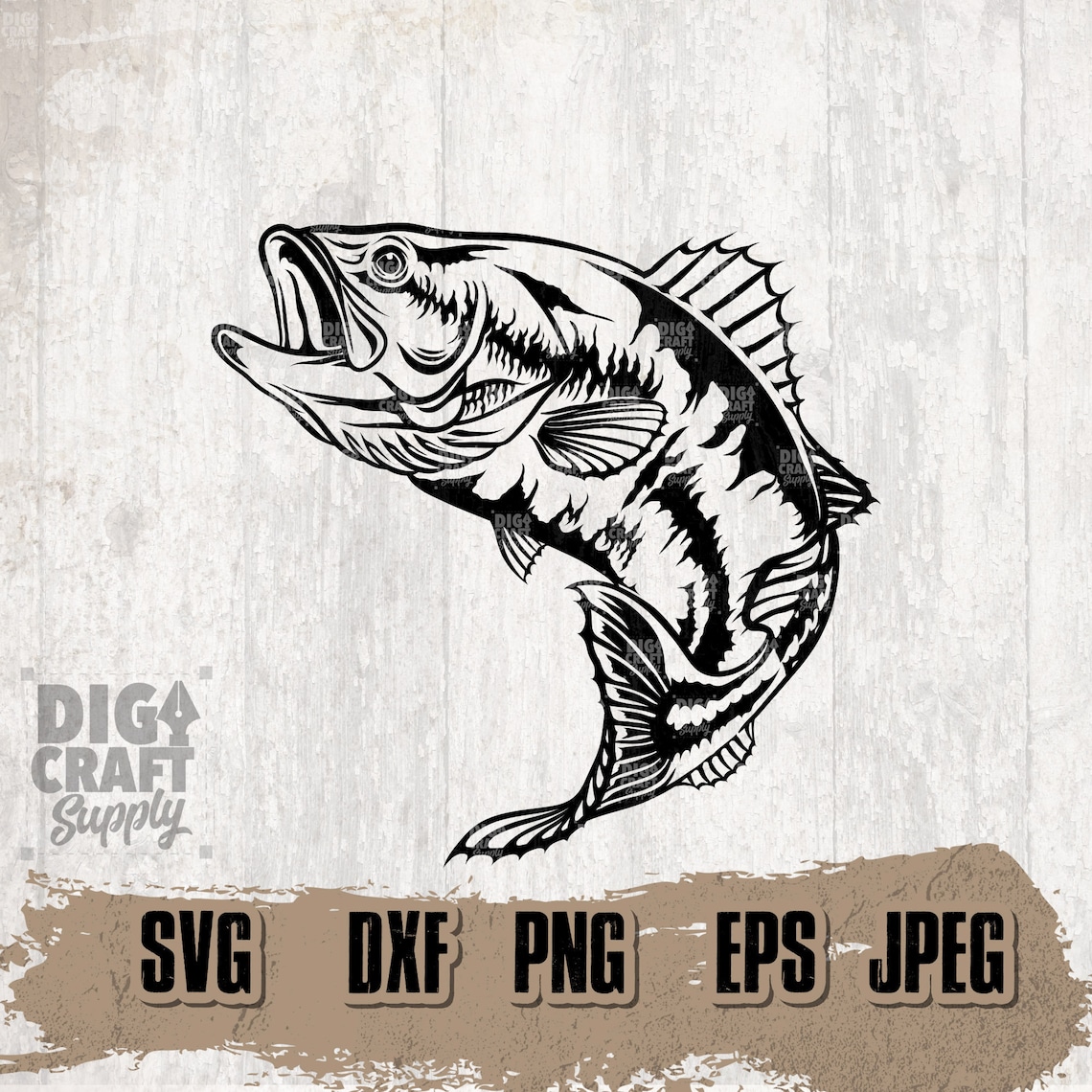 Bass Fish Digital Downloads Bass Fish Svg Bass Svg Bass | Etsy