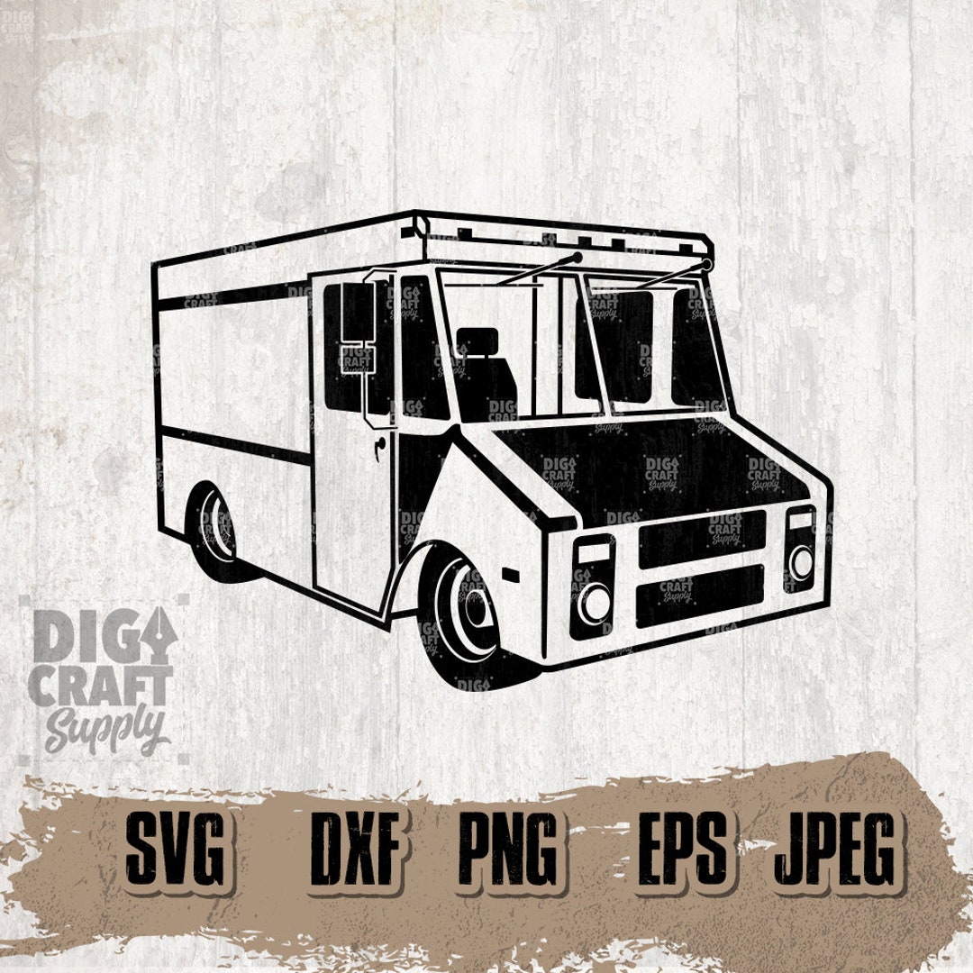 Delivery Van Digital Downloads, Deliver Van Svg, Delivery Van Clipart ...