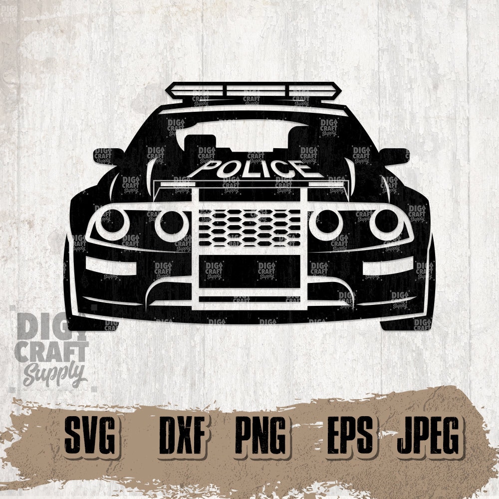 Police Car Svg Police Car Clipart Police Car Cutfile Police - Etsy Canada