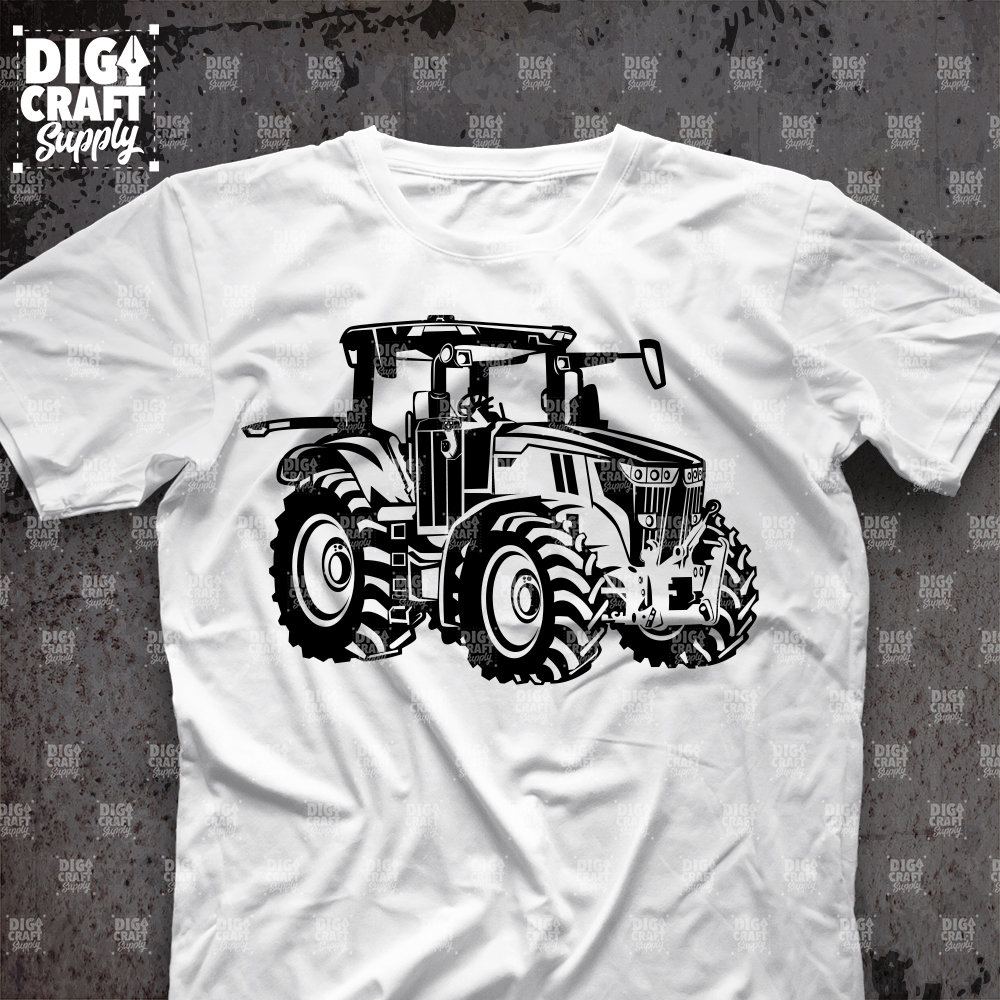 Tractor Svg, Tractor Clipart, Tractor Cutfile, Heavy Equipment Svg ...