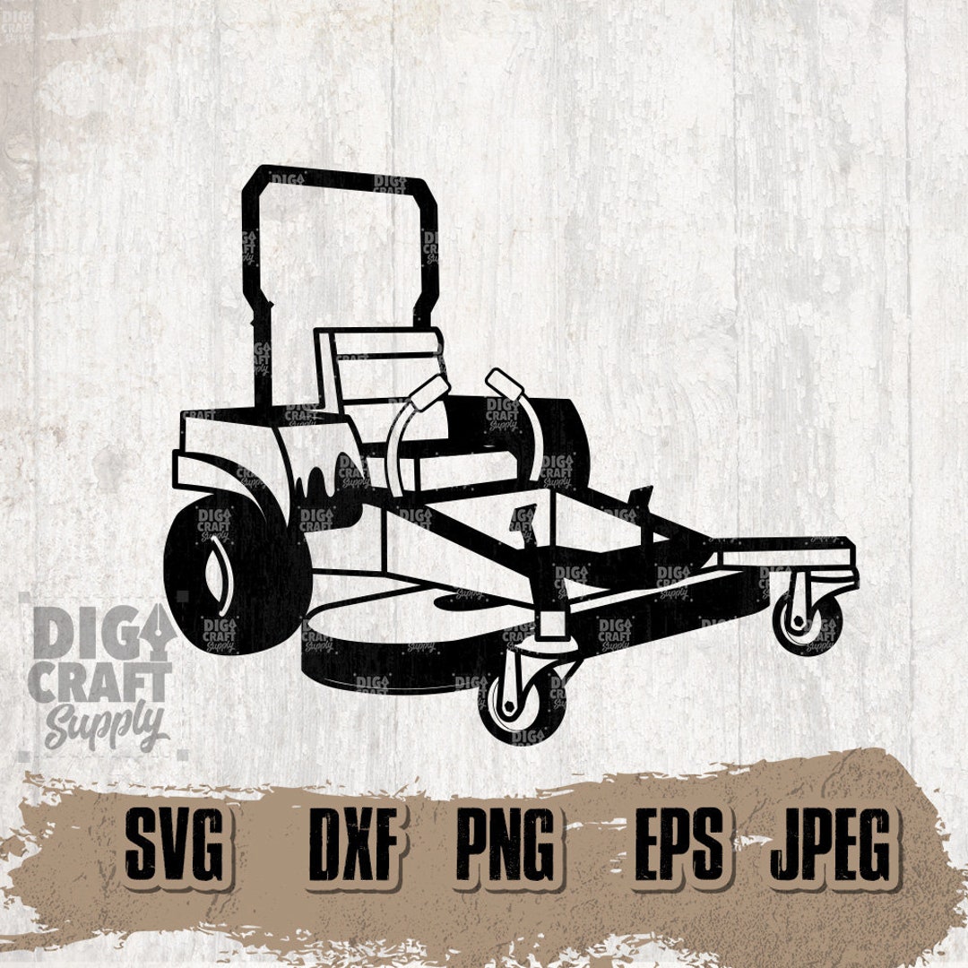 Lawn Mower #2 Digital Download, Lawn Mower Svg, Lawn Mower Tractor Svg ...
