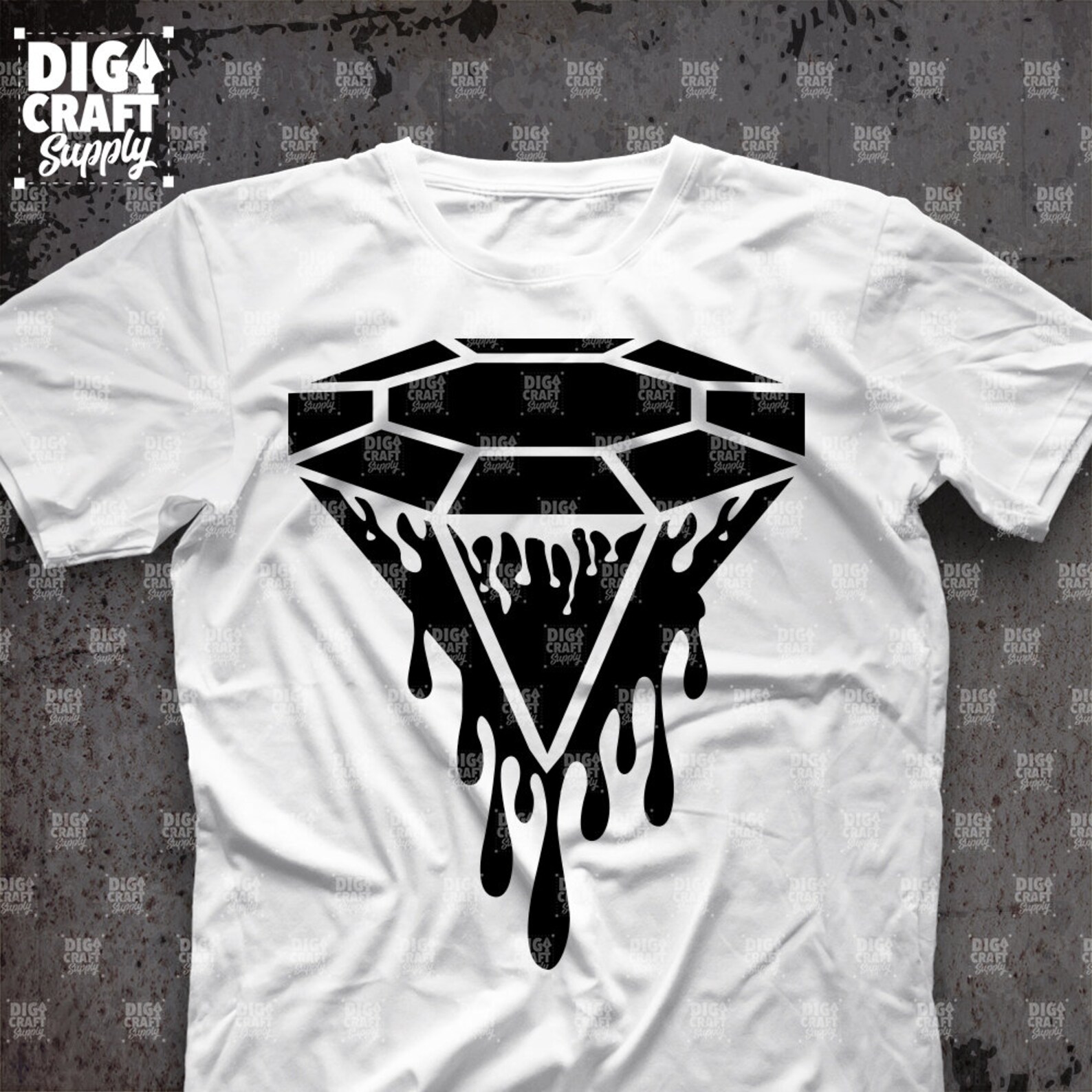 4 Diamond Dripping SVG Bundle Diamond Svg Diamond Clipart | Etsy Canada