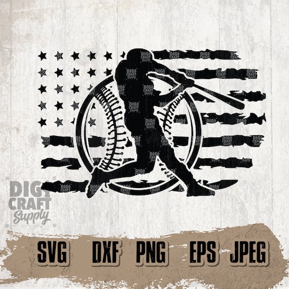 Drawing & Illustration Baseball Player Cutfile Baseball Player svg ...