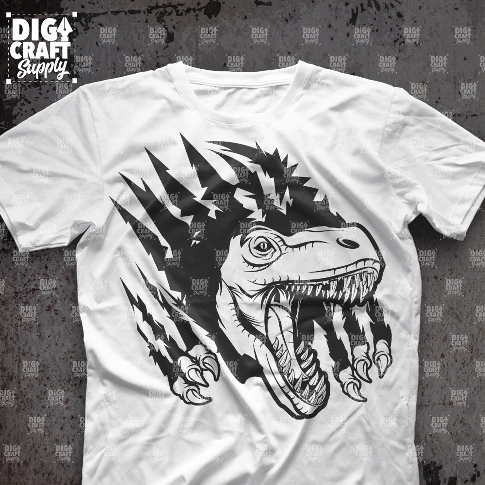 T Rex Scratch Svg T Rex Png Trex Cutfile Trex Clipart Dino - Etsy