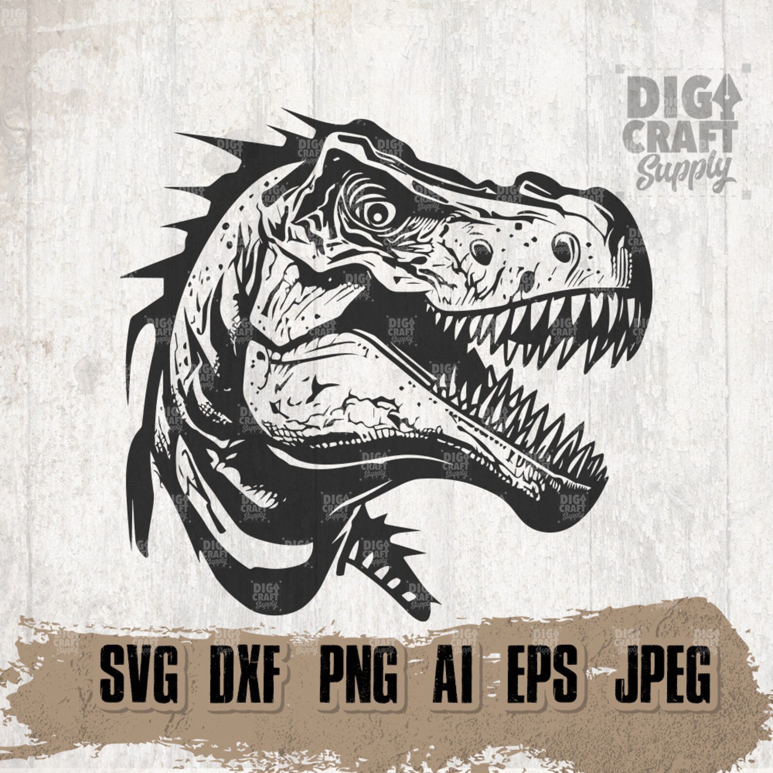 Trex Svg Dinosaur Clipart Cute Dino Shirt Png Wild Animal - Etsy