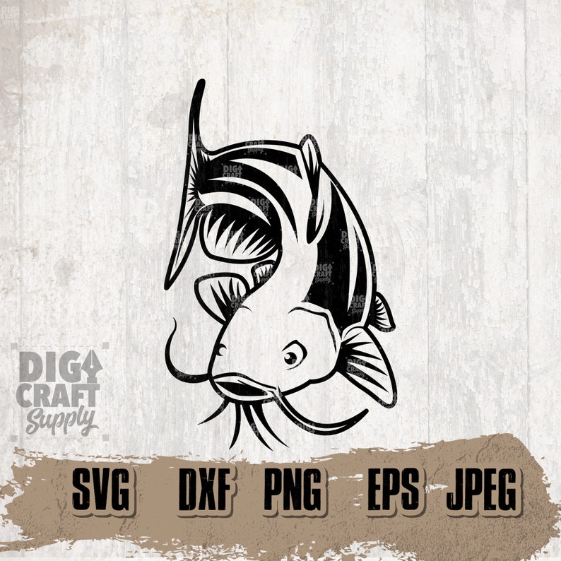 Catfish 3 Digital File Catfish svg Catfish Cut Files | Etsy