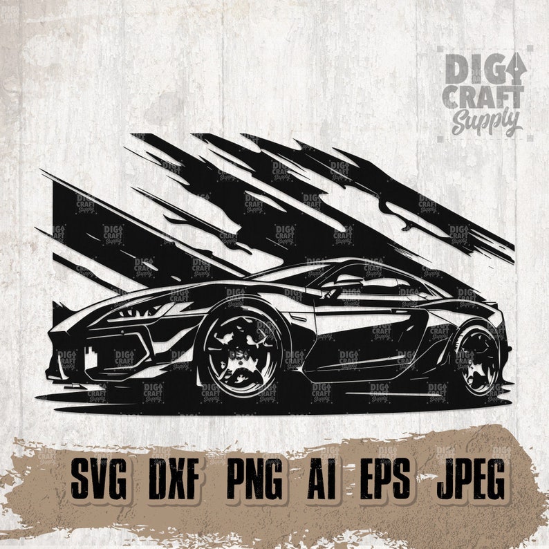 Sports Car Svg Racer Dad Clipart Racing Vehicle Stencil - Etsy
