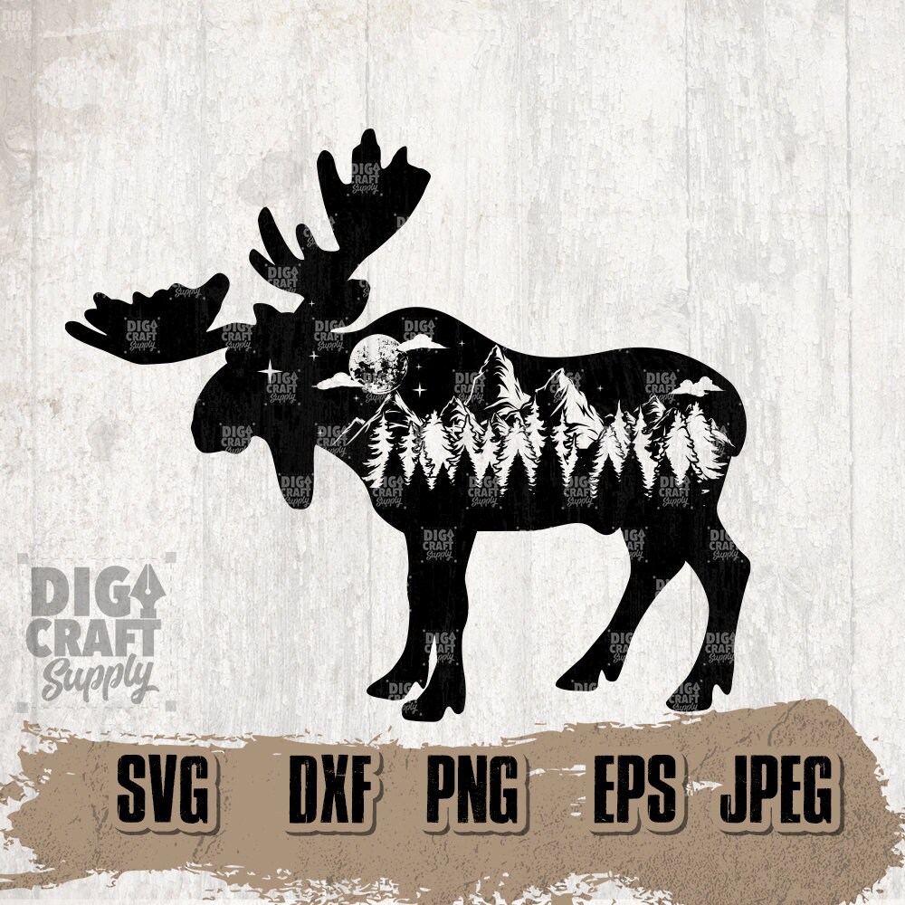 Outdoor Moose Svg Moose Svg Outdoor Svg Deer Svg Animal | Etsy