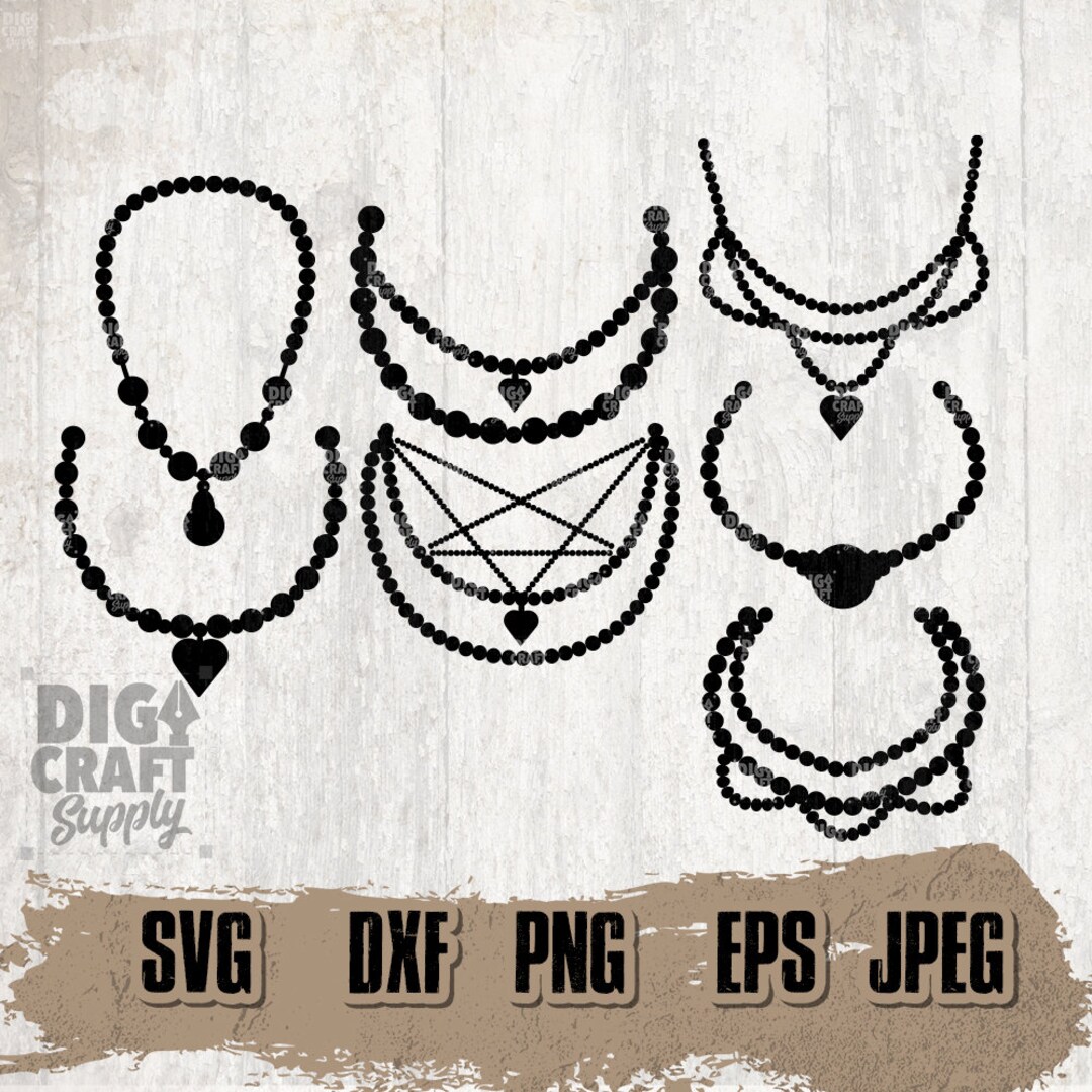 7 Pearls Svg, Pearl Necklaces Svg, Pearl Clipart, Pearl Cutfile, Pearl ...