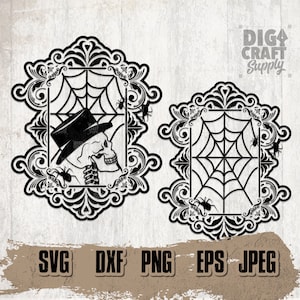 Spooky Frame Svg, Halloween Frame Svg, Creepy Mirror Svg, Spooky Mirror ...