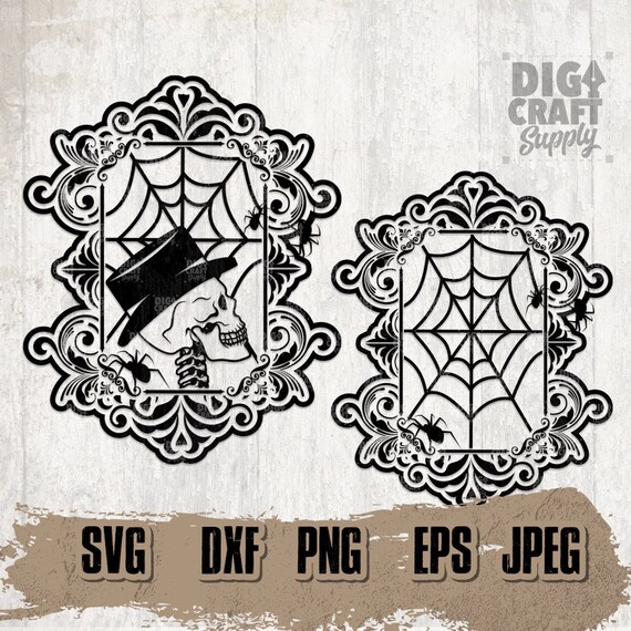 Spooky Frame Svg Halloween Frame Svg Creepy Mirror Svg | Etsy