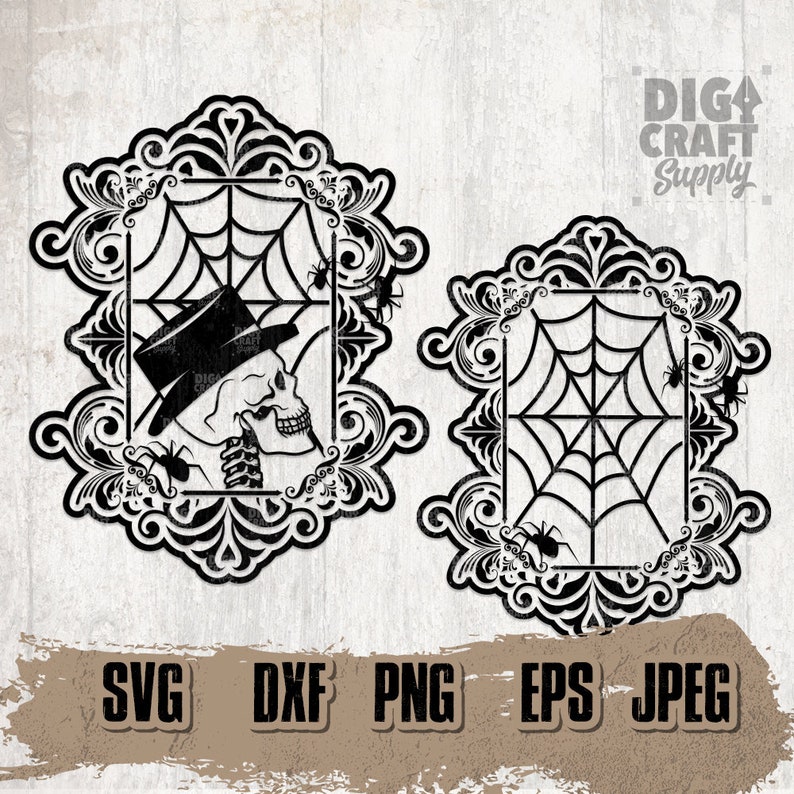 Spooky Frame Svg Halloween Frame Svg Creepy Mirror Svg - Etsy