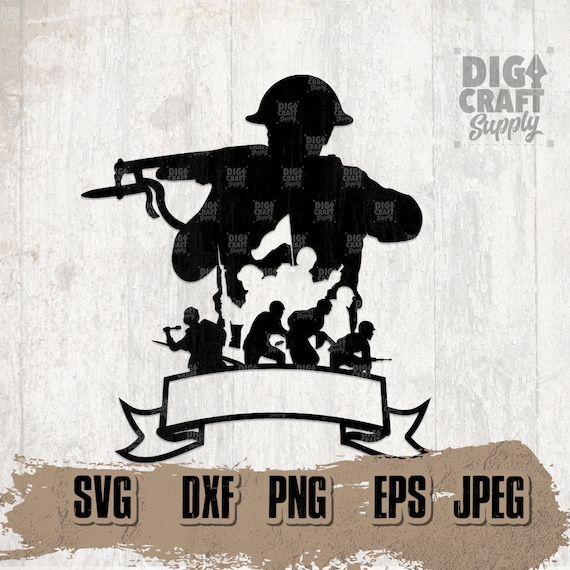 Soldier Scene svg 3 Soldier svg US Army svg Military svg | Etsy