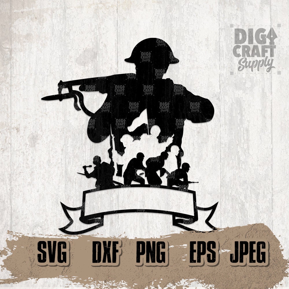 Soldier Scene Svg 3 Soldier Svg US Army Svg Military Svg - Etsy