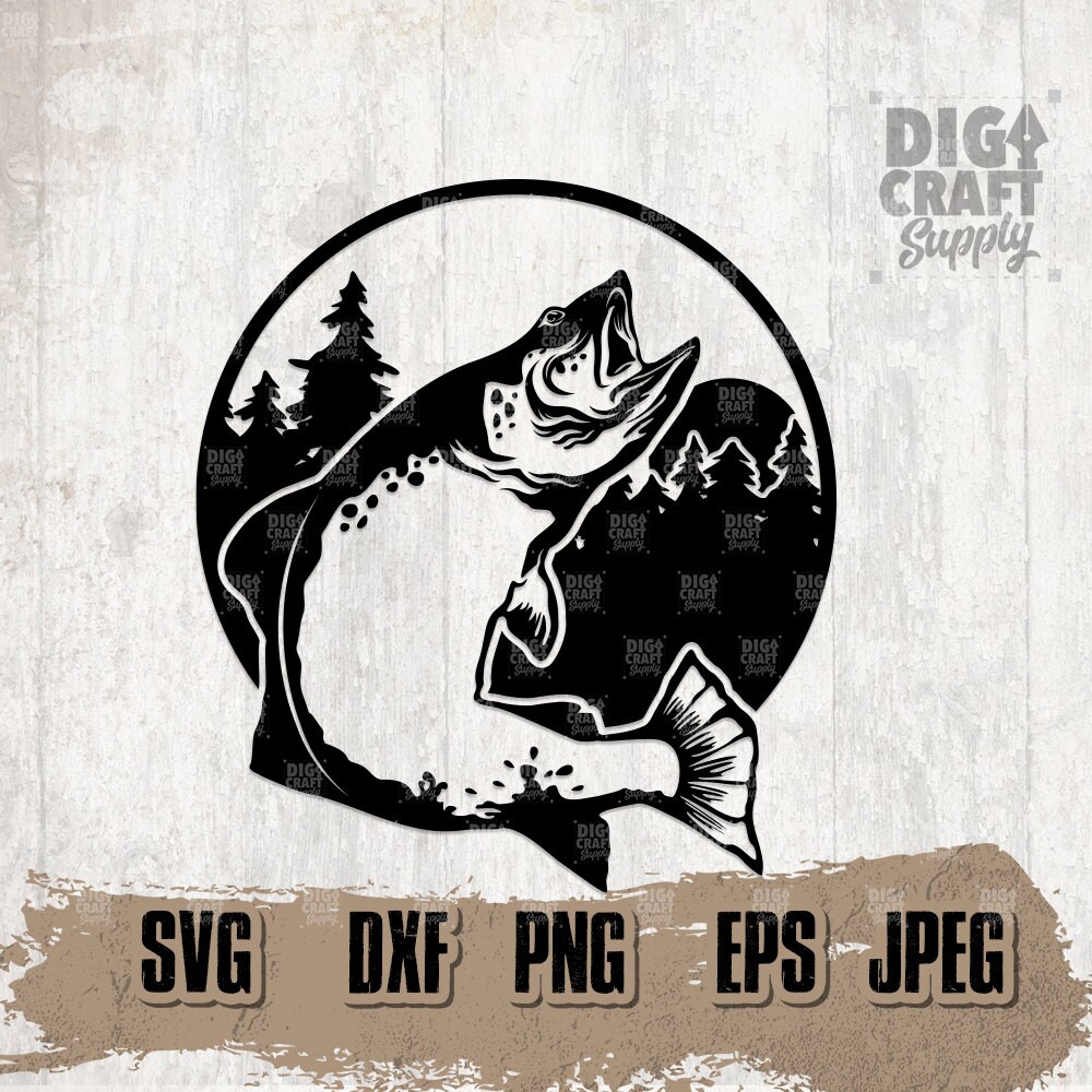 Trout Fish Svg Trout Fish Png Trout Fish Clipart Trout Fish - Etsy