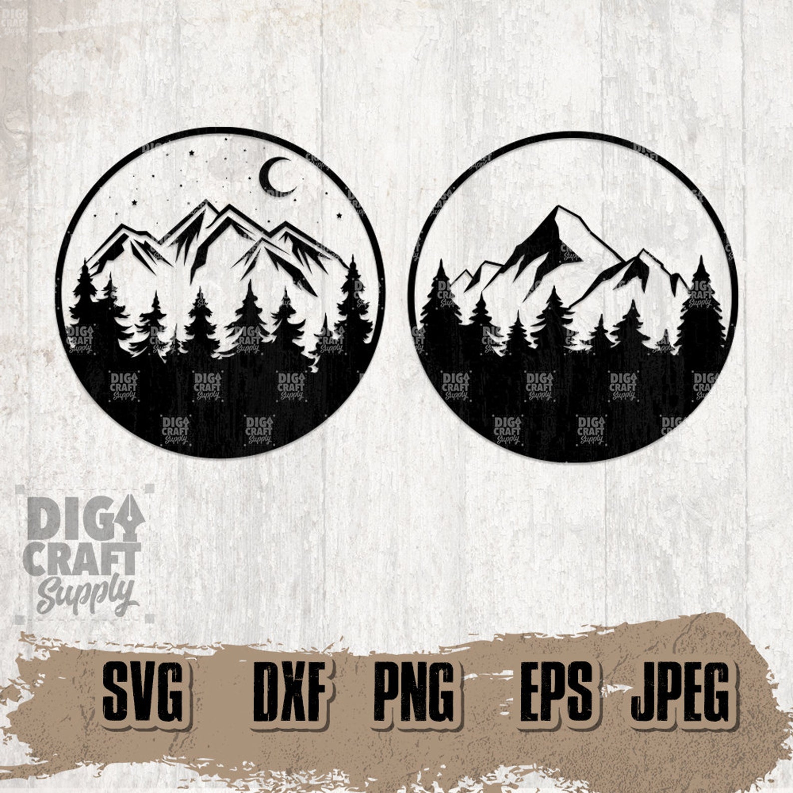Mountain Scene Svg, Outdoor Scene Svg, Outdoor Clipart, Outdoor Cutfile ...